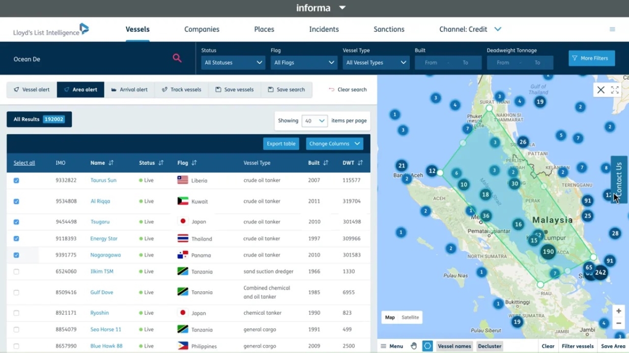 Seasearcher Online Support | Lloyd's List Intelligence